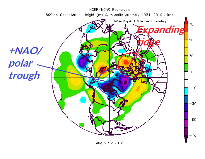 Persistent 2007-19 –NAO Pattern During Summer May Reverse for Summer ...