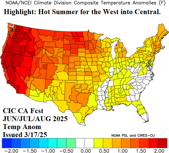 Comparing Q2/2025 and Meteorological Summer 2025 NOAA and CIC Climate ...