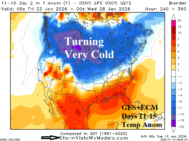 Long Duration -AO Pattern Eventually Supports Cold Return to North/East ...