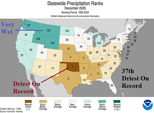 5th Warmest December on Record in U.S. - Climate Impact Company
