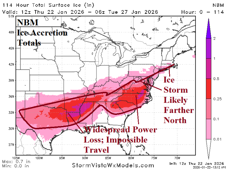 Significant Ice Accretion Forecast Edging Northward for Weekend Storm ...